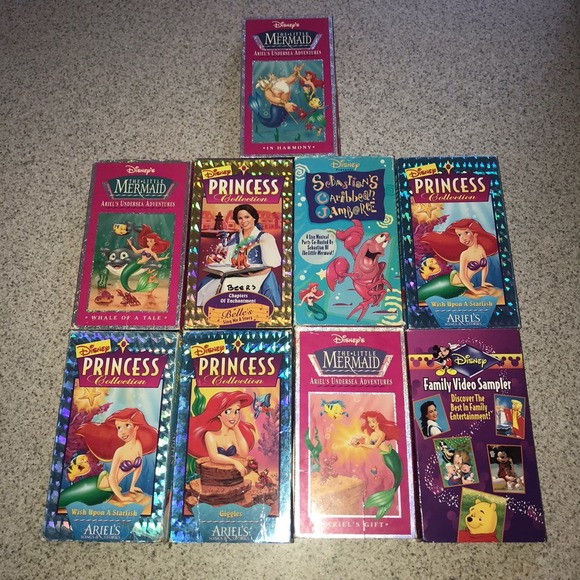 Disney | Media | Princess Collection Disney Vhs Lot Of 9 | Poshmark